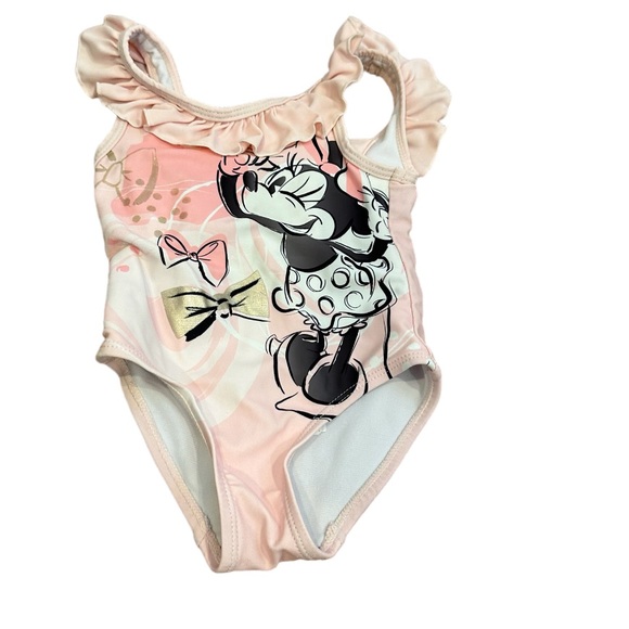 Disney | Swim | Disney Girls One Piece Minnie Mouse Bathing Suit | Poshmark